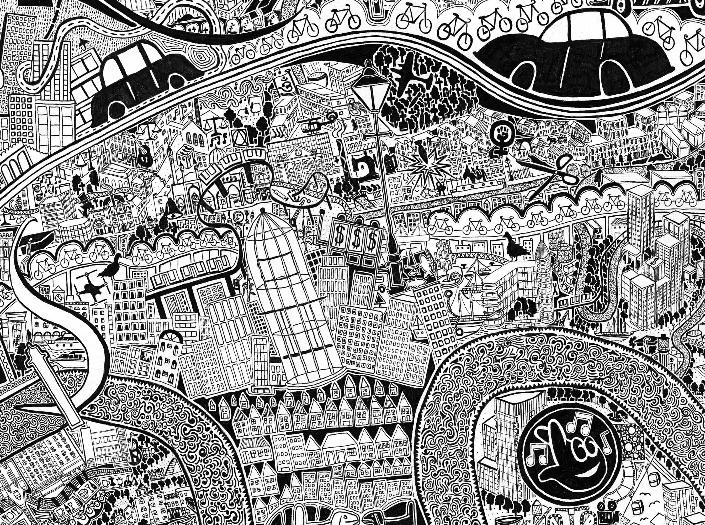 LONDON TOWN | Map by Gareth Fuller